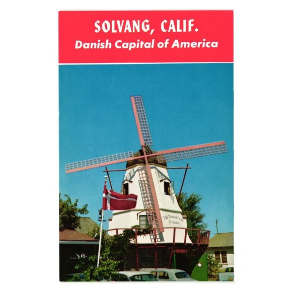 Bob Ball | Accents | Vintage Postcard Solvang California Windmill ...